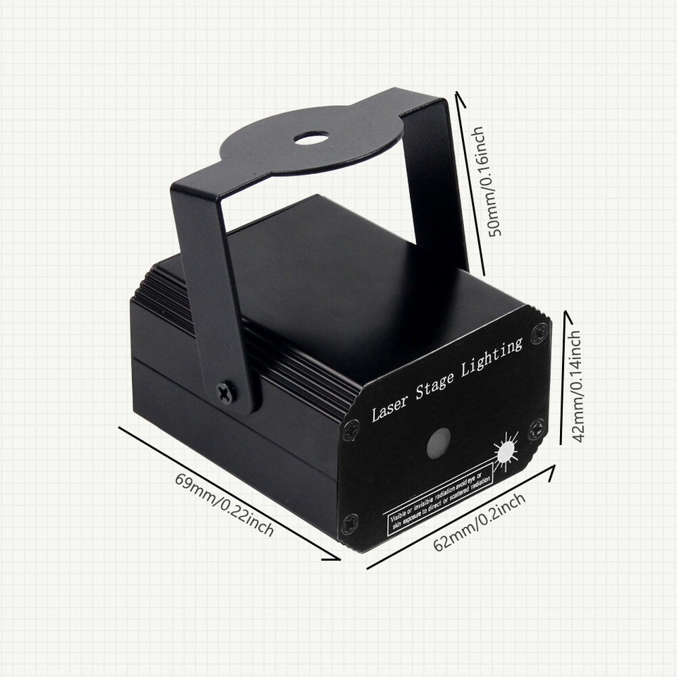 Mini Patterns Laser Light Projector Stage Lighting RGB Party Disco Club ...