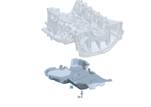 MERCEDES-BENZ CLA Coupe C117 Engine Soundproofing A2822261200 GENUINE ...