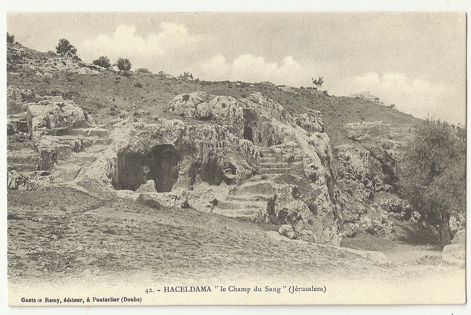 Judaica Palestine Old Postcard Jerusalem Haceldama Le Champ du Sang | eBay