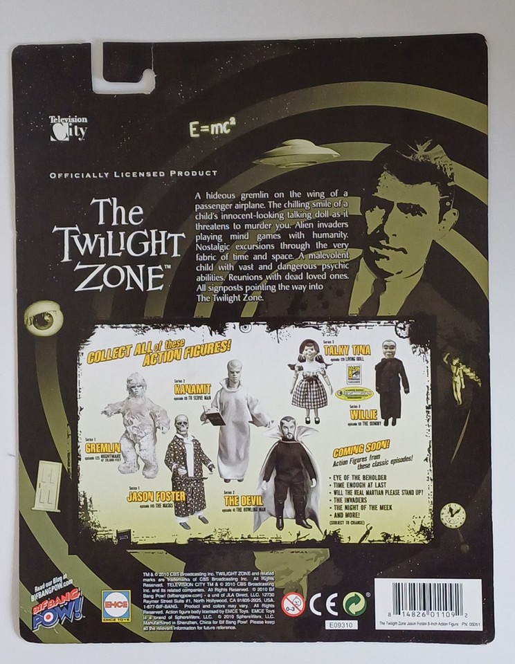 RARE The Twilight Zone Jason Foster 'The Masks' Bif Bang Pow Action ...