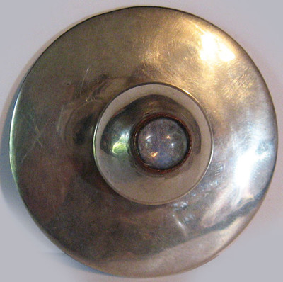 SAM KRAMER VINTAGE MODERNIST DIMENSIONAL STERLING SILVER ART GLASS OR ...