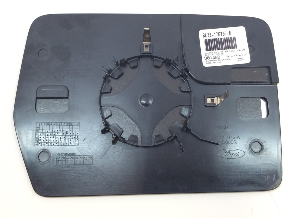 2011-2014 Ford F-150 LH Drivers Side View power Mirror Glass new OEM ...