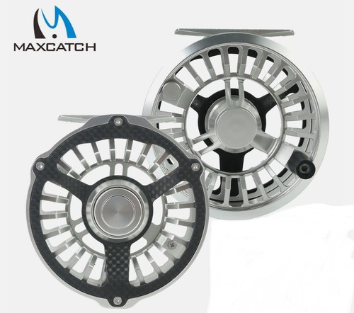 Maxcatch 5/6wt Waterproof Fly Fishing Reel Carbon Fiber +Aluminum ...