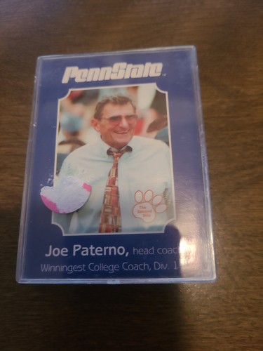 Nice 2001 Penn State PSU The Second Mile Football Set With Joe Paterno ...