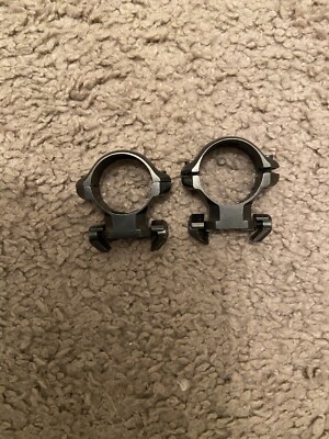 Vintage Millett 1” Angle-Loc Black Steel Scope Rings USA VERY NICE!! | eBay