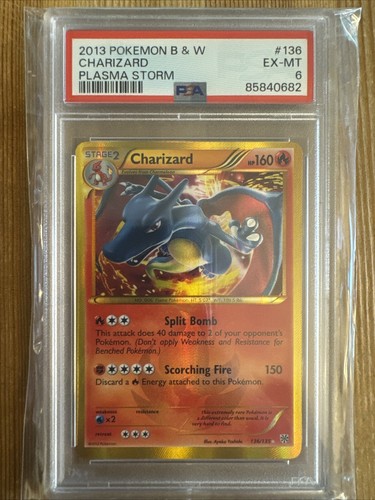 Charizard - 136/135 - Pokemon Plasma Storm Black & White Secret Rare ...