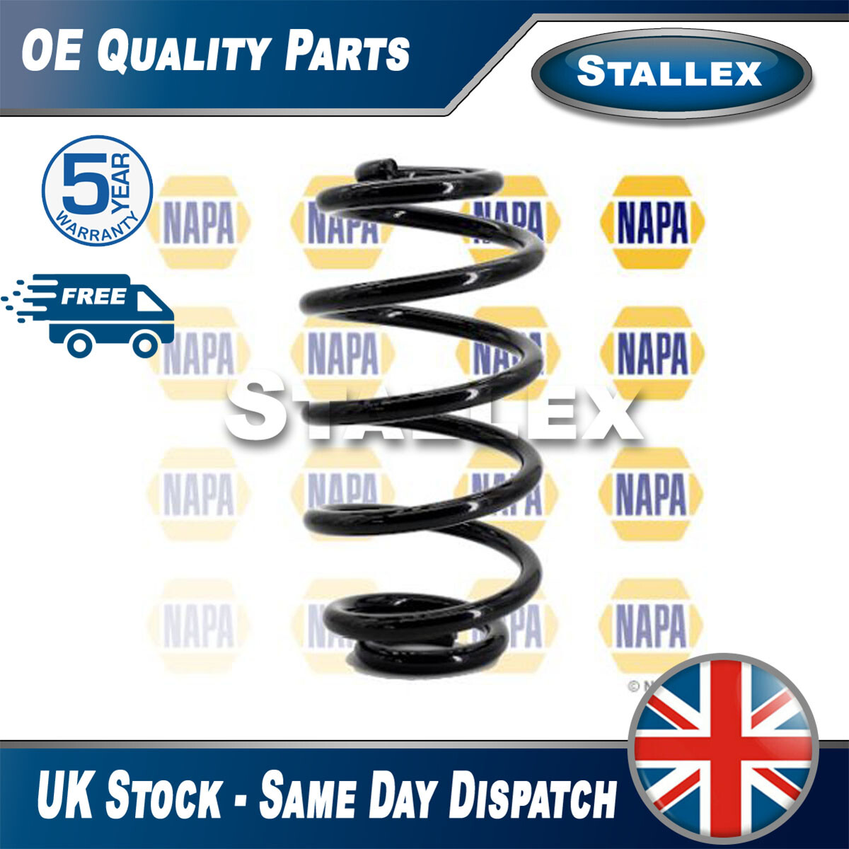 Fits Mercedes Vito 1.5 CDi 2.1 3.0 Suspension Coil Spring Rear Stallex ...