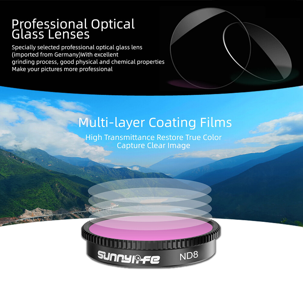 ND Filter Aluminum Alloy UV Lens Polarizer CPL for Insta360 Go2/3 (ND8) | eBay