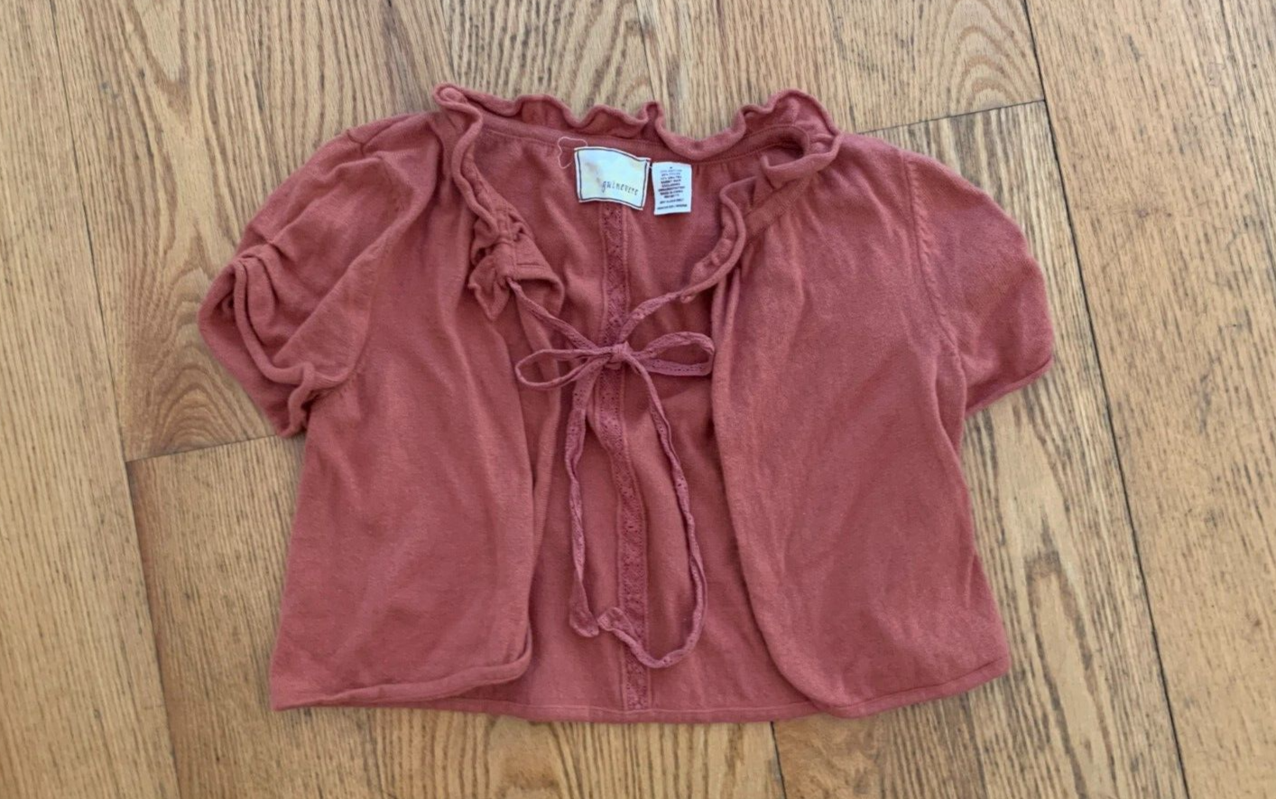 Juniors M Cropped Rust Colored Cardigan | eBay