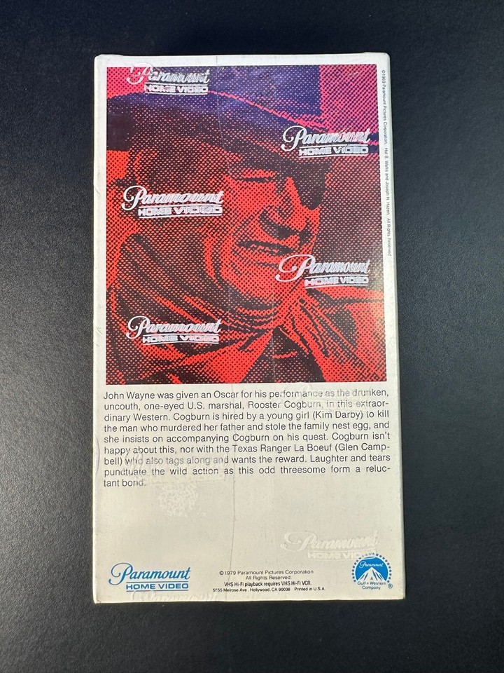 True Grit VHS Sealed BACK WATERFALL WATERMARKS CGC IGS Mint RARE! | eBay