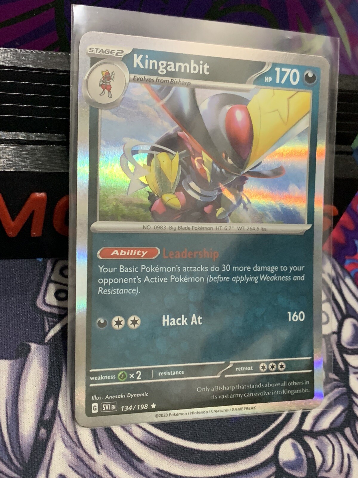 Kingambit - 134/198 Scarlet & Violet - Holo Rare - Pokemon TCG - NM/M ...