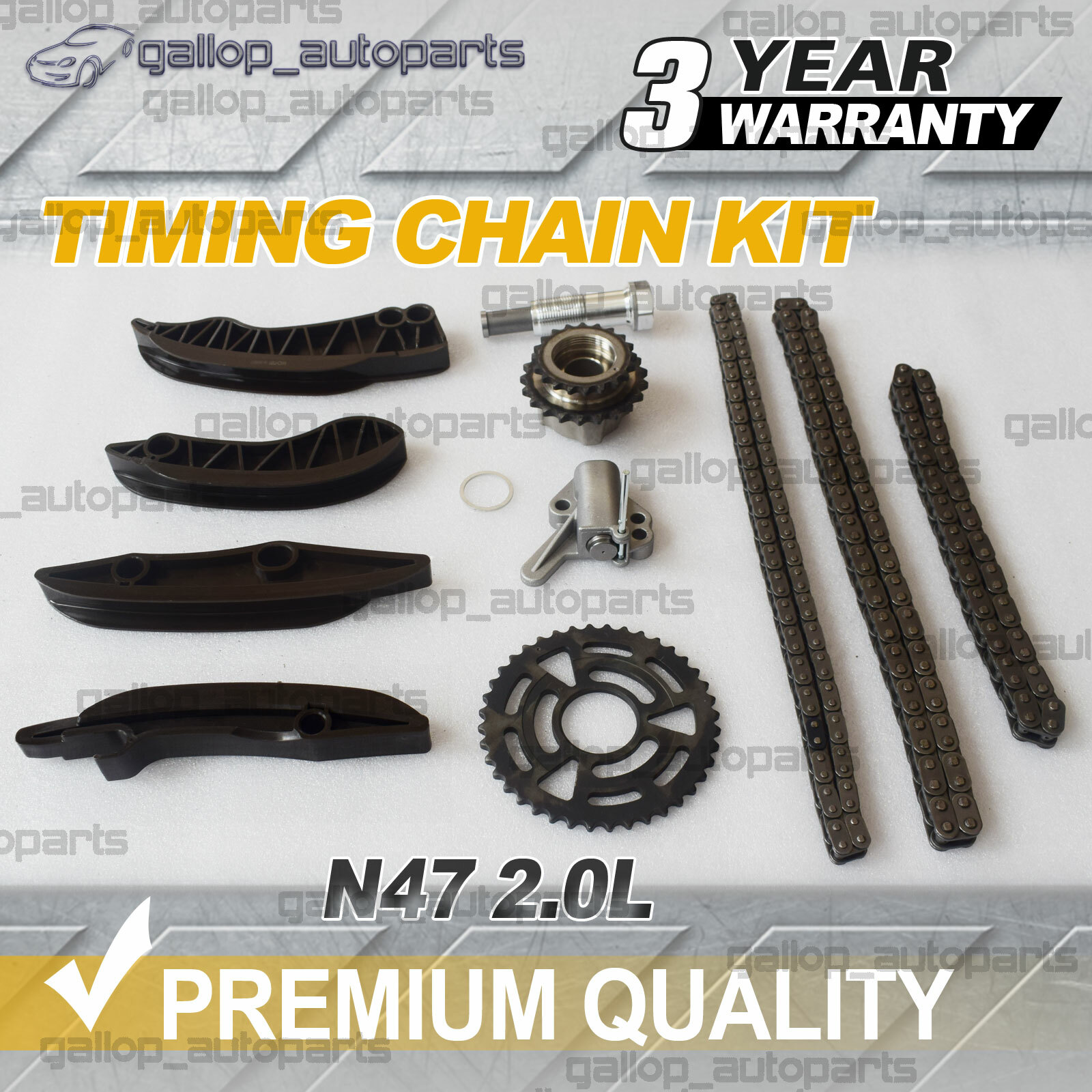 Timing Chain Tensioner Kit For BMW N47 118d 120d 318d E90 X1/3 2.0L ...