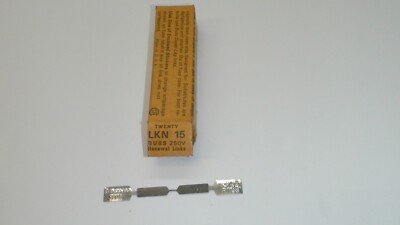 Buss Super-Lag Renewal Links LKN-15 250V 20 each | eBay