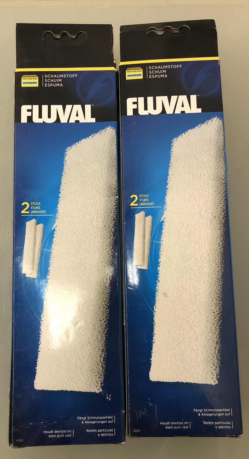 Fluval Foam Filter Block For 404/405/406 - 4-Pack Provides Mechanical ...