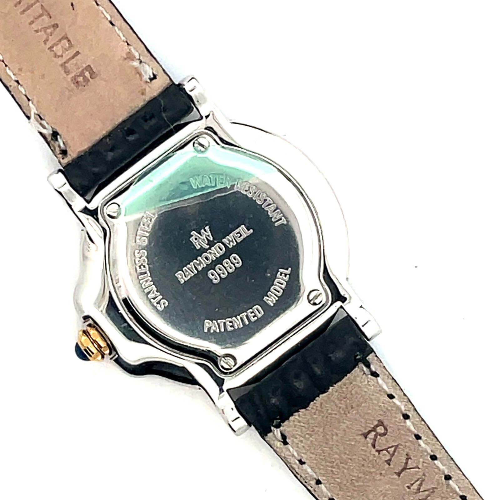 Raymond Weil 9989 Parsifal White Dial Leather Band Women's Watch | eBay ...