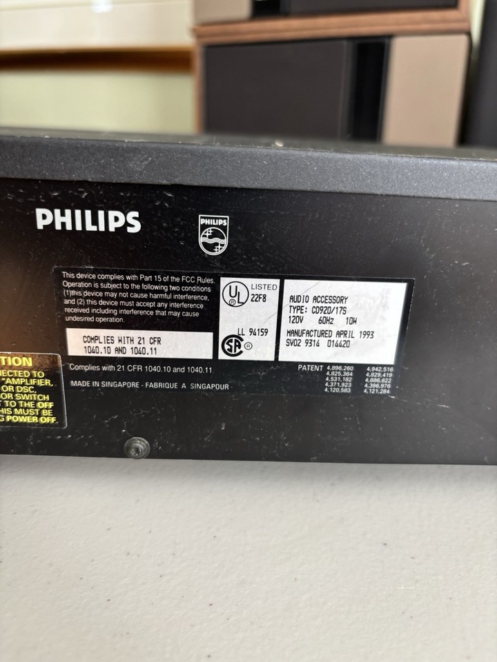 Philips 900 Series CD Compact Disk Player Vintage Tested Working | eBay