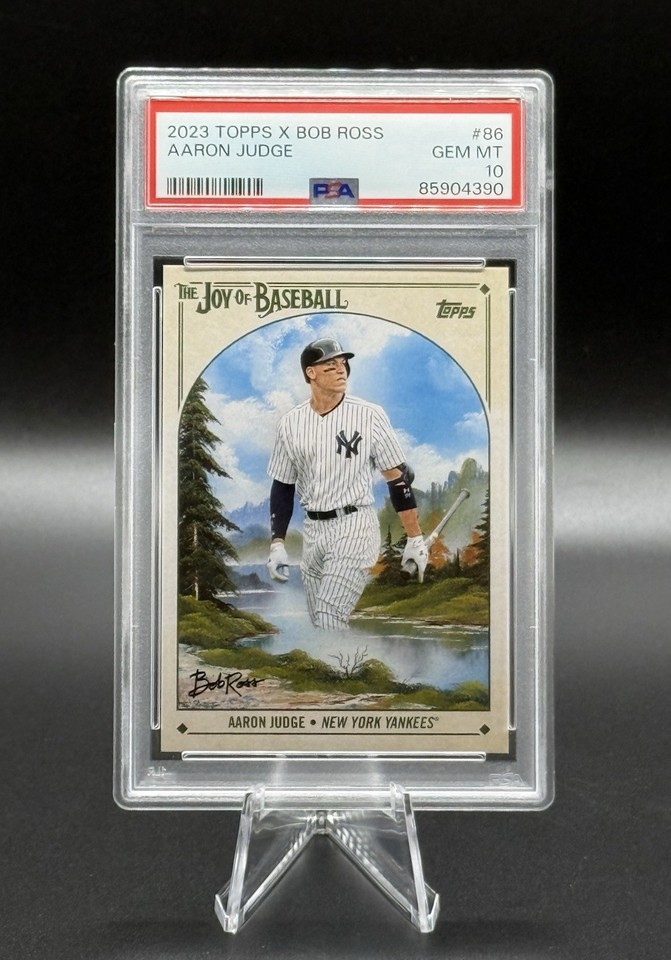 2023 Topps X Bob Ross The Joy Of Baseball Aaron Judge #86 PSA 10 GEM ...