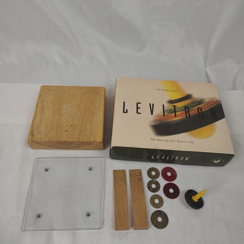 Vintage Levitron Anti Gravity Top Yellow Black Accessories Box | eBay