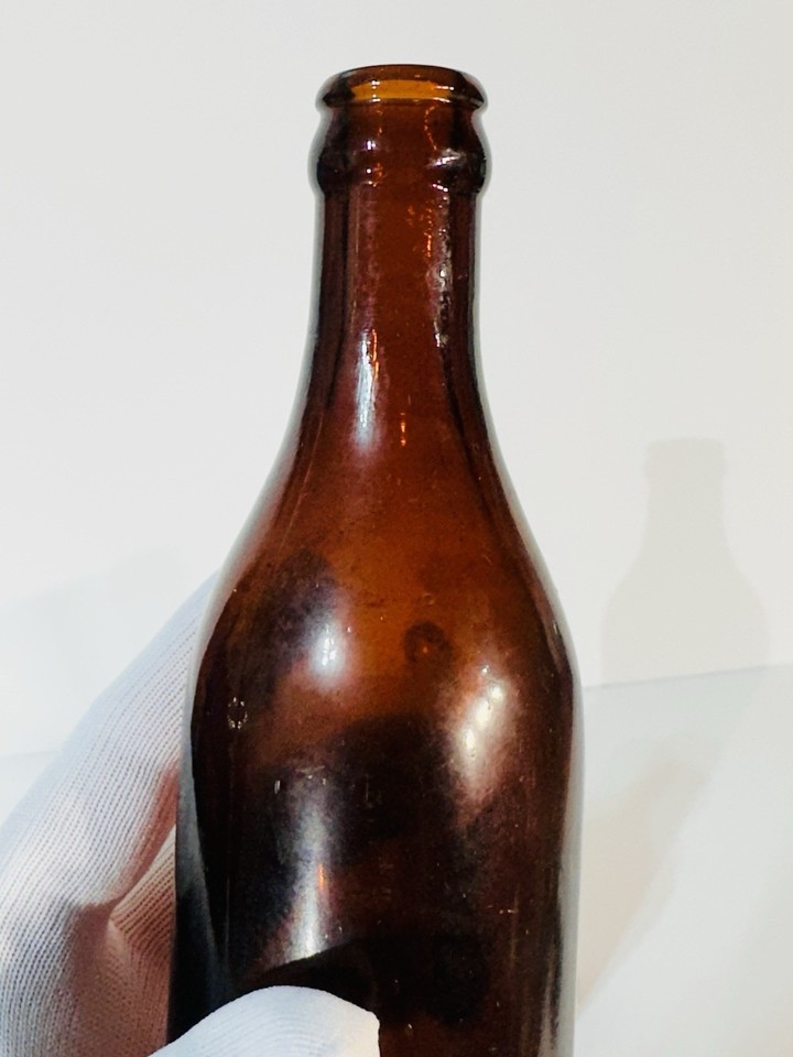 LOT OF 2: 1906/08 PEPSI:COLA DD EMB GLASS AMBER SODA BOTT/WILSON,NC ...