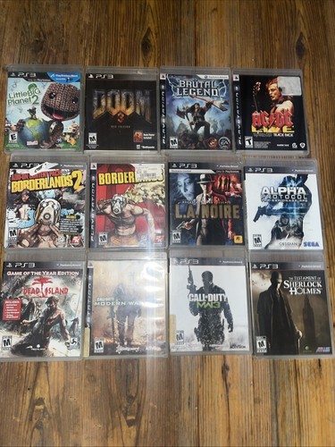 Sony PS3 Game Bundle - PlayStation 3 Game Lot - 12 Games - Tested And ...