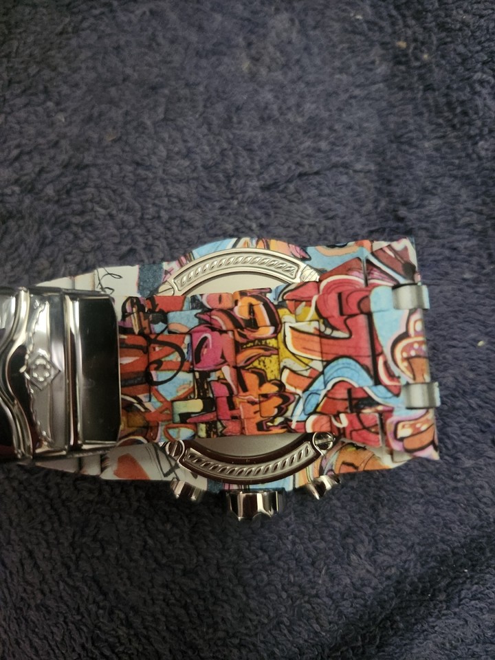 Invicta Graffiti 52mm Bolt Zeus Chronograph Stainless Steel Men’s Watch ...