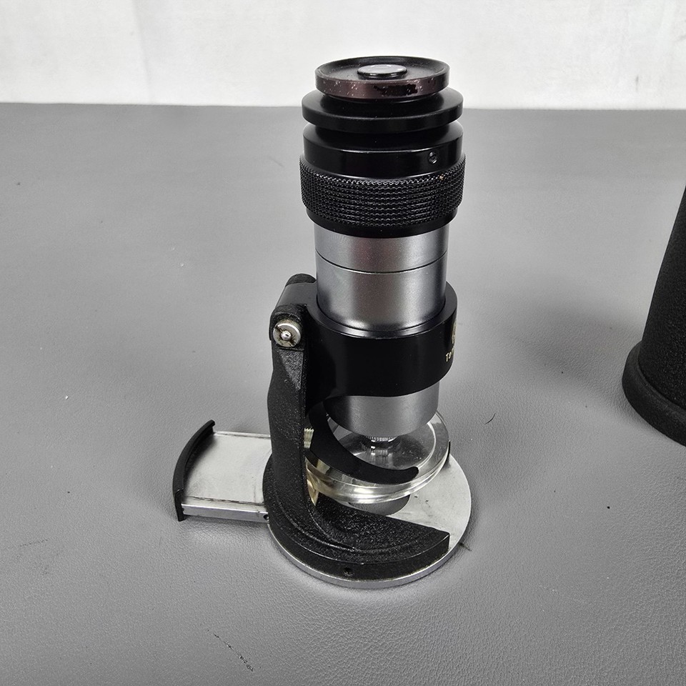 Vintage Hensoldt Wetzlar Tami Pocket Field Microscope & Cover Magnifier ...