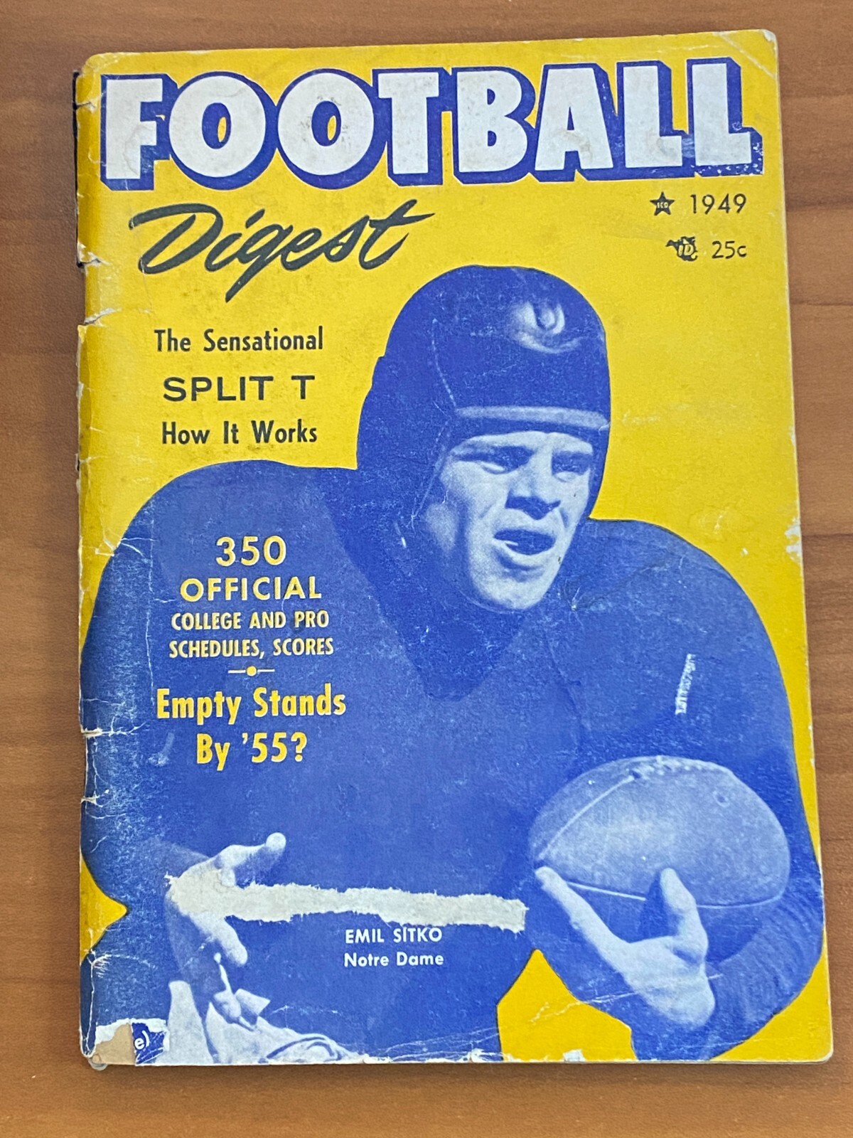 1949 Football Digest w/ Emil SITKO (Notre Dame) on cover | eBay