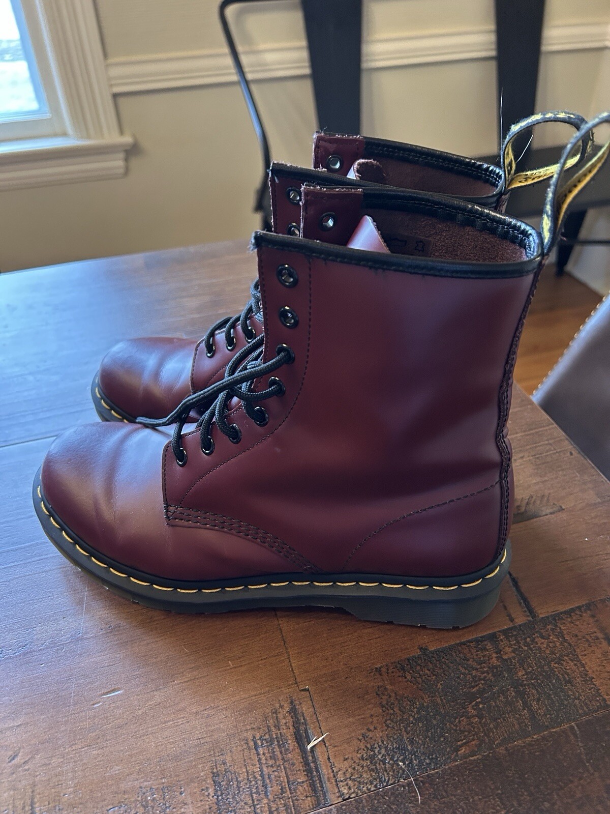 Dr Doc Martens DM’s 1460 Oxblood Cherry Red Boots Com… - Gem