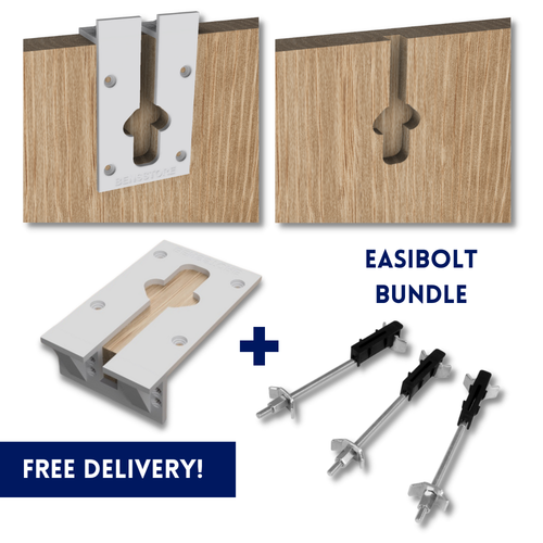 Kitchen Worktop Bolt Router Jig + 3PCS Unika Easibolt Countertop Work ...