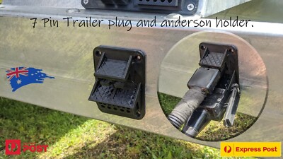 Caravan 7 pin and Anderson Style plug trailer plug holder | eBay Australia
