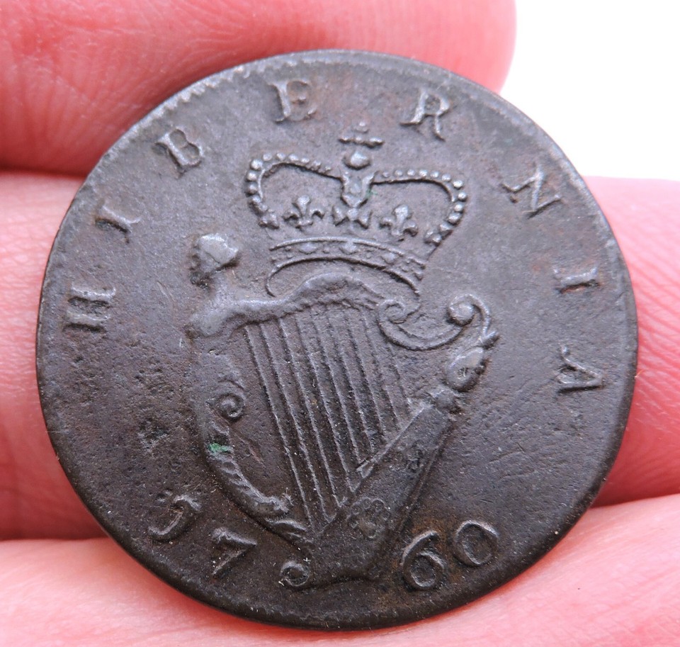 1760 Farthing Ireland Hibernia George II | eBay