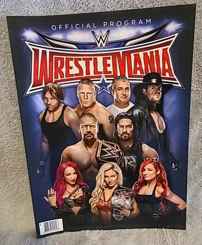 2016 WWE WrestleMania 32 And HOF Official Program. New Fresh From The ...