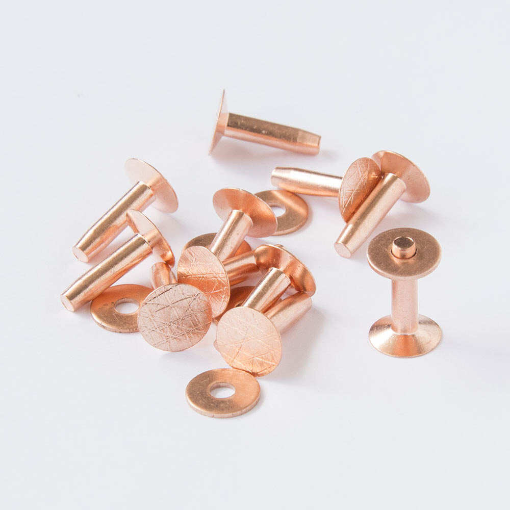 #12 Copper Rivets & Burrs 1/2" , Setter Tool | eBay