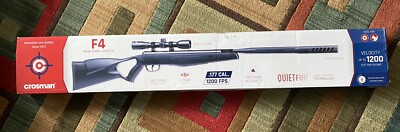 Crosman F4 Quiet Fire .177 cal Pellet 1200 FPS Air Rifle Break Barrel ...