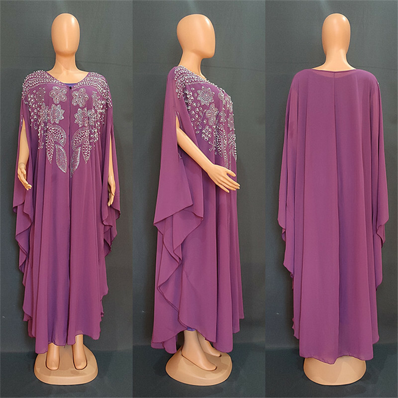 African Oversize Abaya Muslim Women Robe Maxi Dress Loose Robe Gown ...