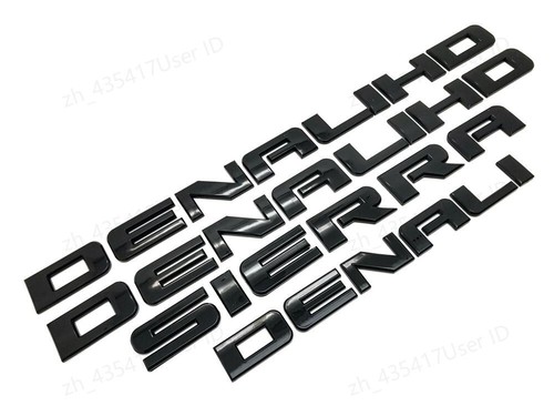 NEW 11-19 Gloss Black GMC Sierra Denali Duramax 2500 HD 3500HD Badge ...
