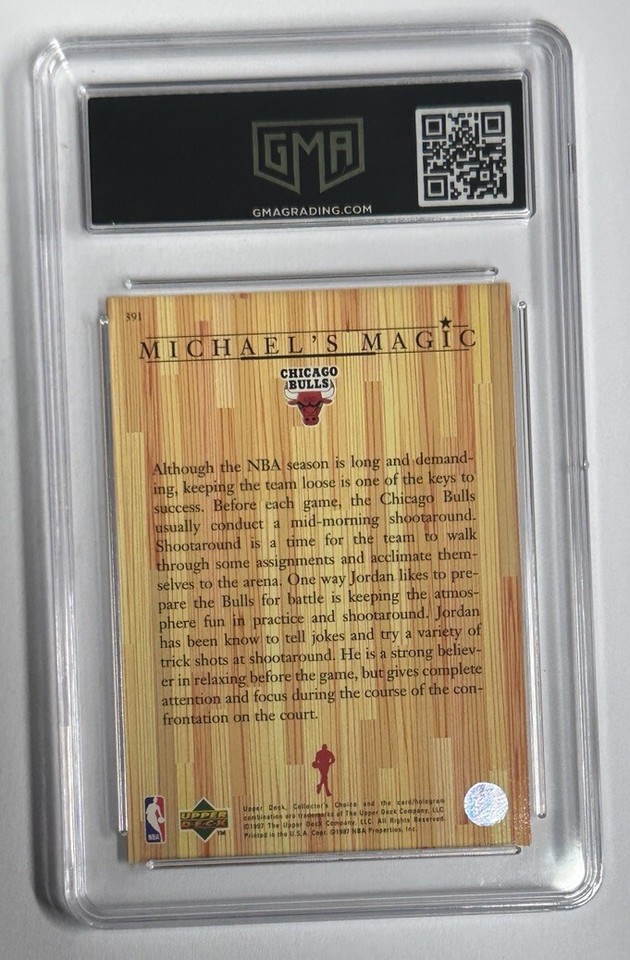 1997 Upper Deck Collectors Choice Michael’s Magic Michael Jordan #391 GMA MINT 9 | eBay