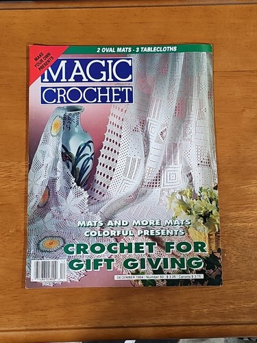 Magic Crochet # 93 Pattern Magazine Dec. 1994 Doilies 3 Tablecloths ...