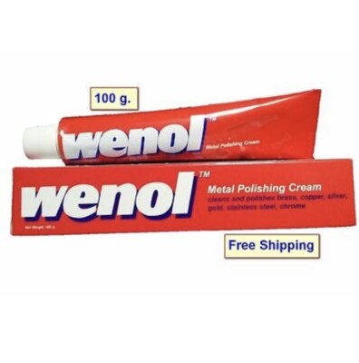 1 tube WENOL METAL POLISH CLEANER ALL FOR BRASS COPPER STAINLESS STEEL ...