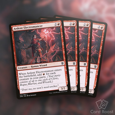 MTG x4 Ardent Electromancer 135/280 Zendikar Rising ZNR Playset | eBay