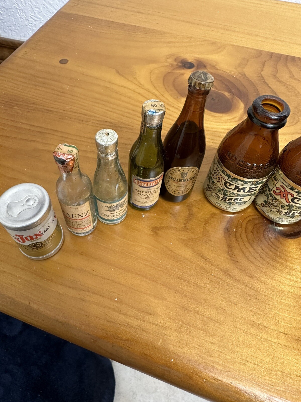 Lot Of 14 Miniature Foreign Coca Cola/Beer/Acme/Crush/Wine Glass ...