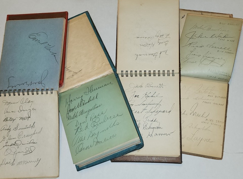 1940'S SIGNED ALBUM PAGE X3 SAM CHAPMAN GEORGE ARMSTRONG ELBIE FLETCHER ...