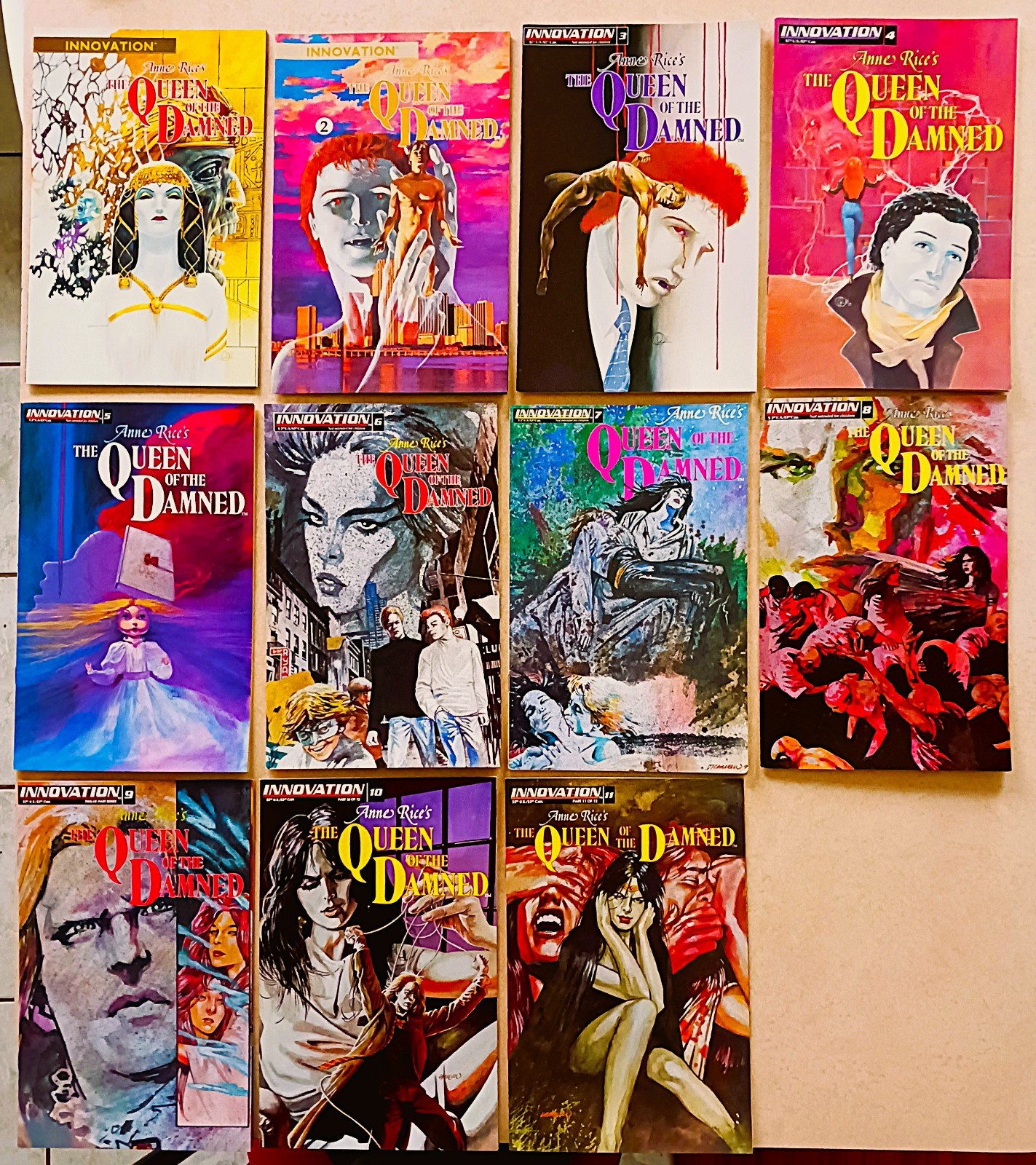 Anne Rice Queen of the Damned 1-11 Comic Book Lot Interview with the ...