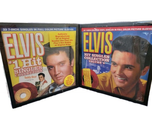 Elvis Presley #1 Hit Singles Collection Volume 1 & 2 Red Vinyl 46 7 ...