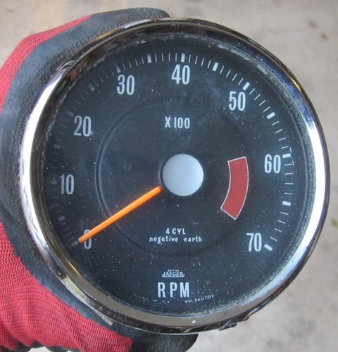 Sunbeam Alpine V Smiths Jaeger Tachometer RVI 2411/01 Tach Used Orig | eBay