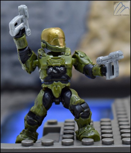 HALO MEGA BLOKS GREEN UNSC SPARTAN EVA MINI FIGURE 97233 ULTIMATE ...