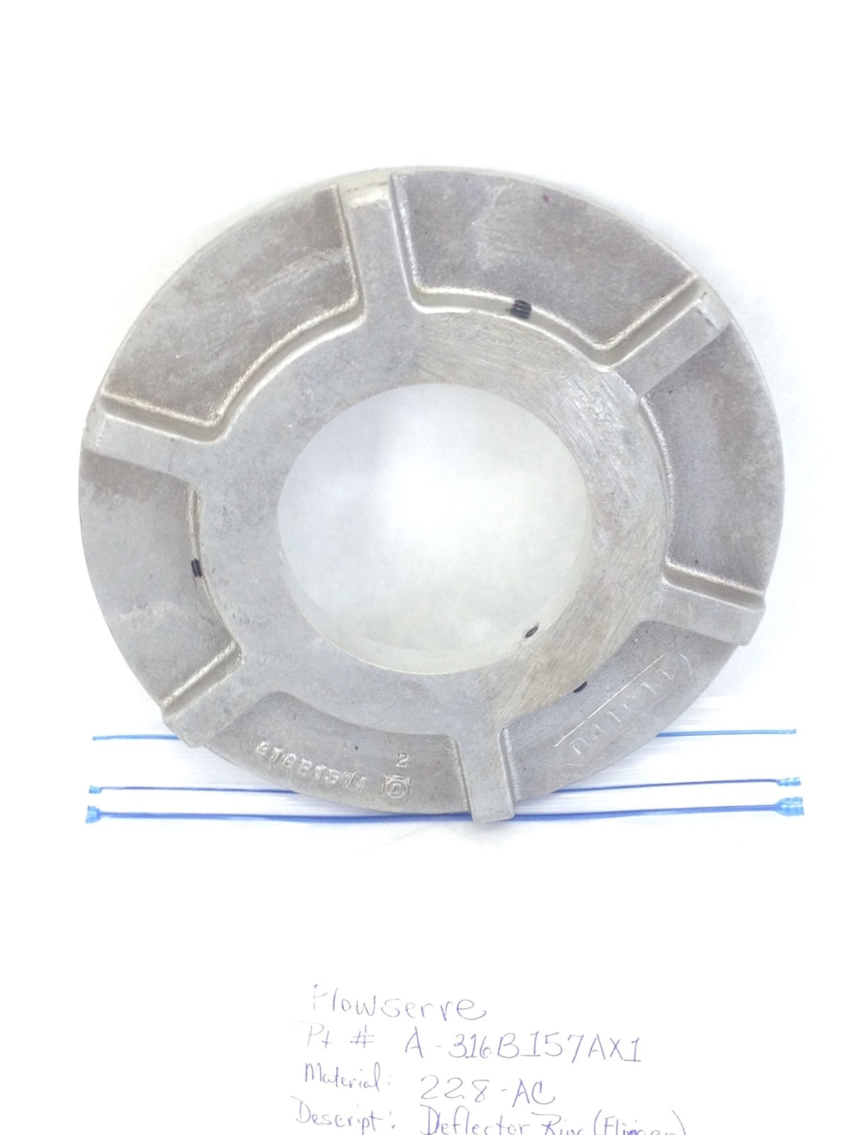 NEW! FLOWSERVE COUPLING END DEFLECTOR RING, SET SCREW FLINGER 98-000 ...