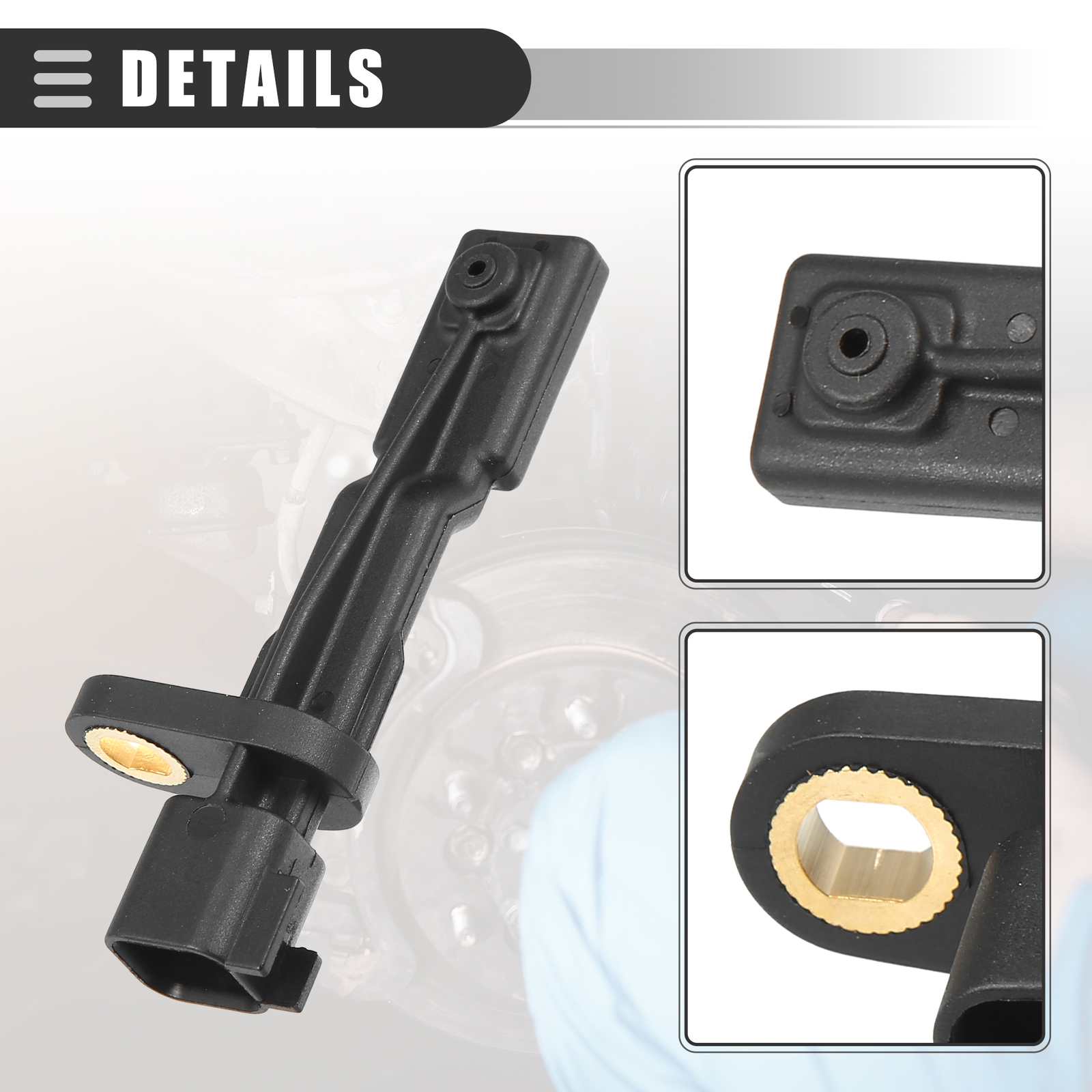 2 Pcs ABS Sensor 52125003AB Wheel Speed Sensor for Dodge Nitro for Jeep ...