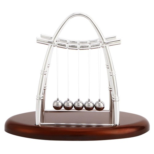 Steel Balls Newtons Balance Pendulum Physics Toy Desk Ornament | eBay