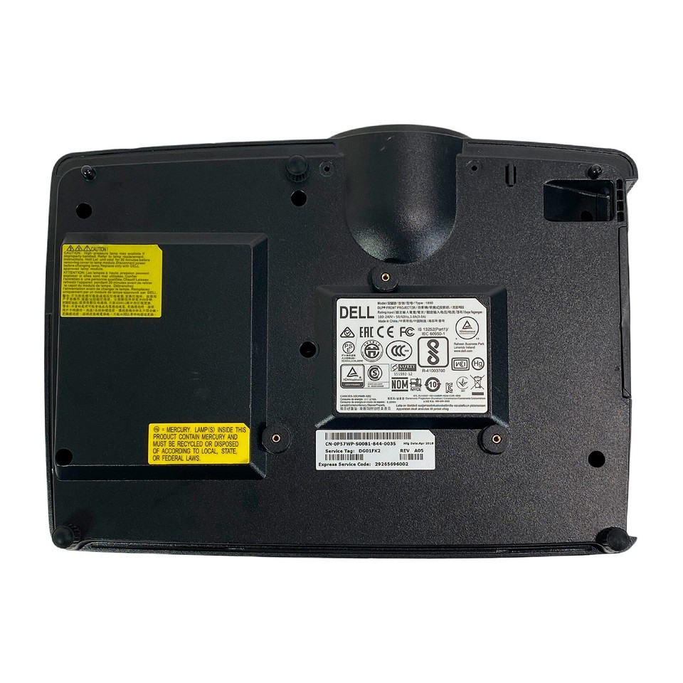 Dell 1850 DLP Projector 3000 ANSI Professional PC 3D Ready 1080p HDMI w ...